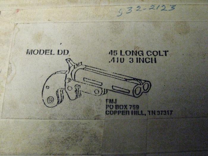 Cobray Industries Model Dd .45 L Colt/410 Derringer For Sale at ...