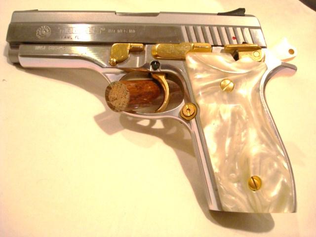 Taurus Model Pt945 Caliber 45 Nickel & Gold Finish For Sale at ...