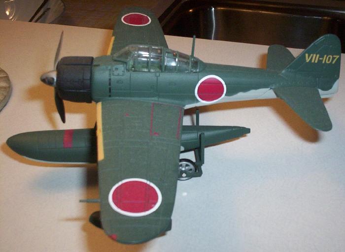 Franklin Mint Japanese Rufe Zero Seaplane Model - Picture 2