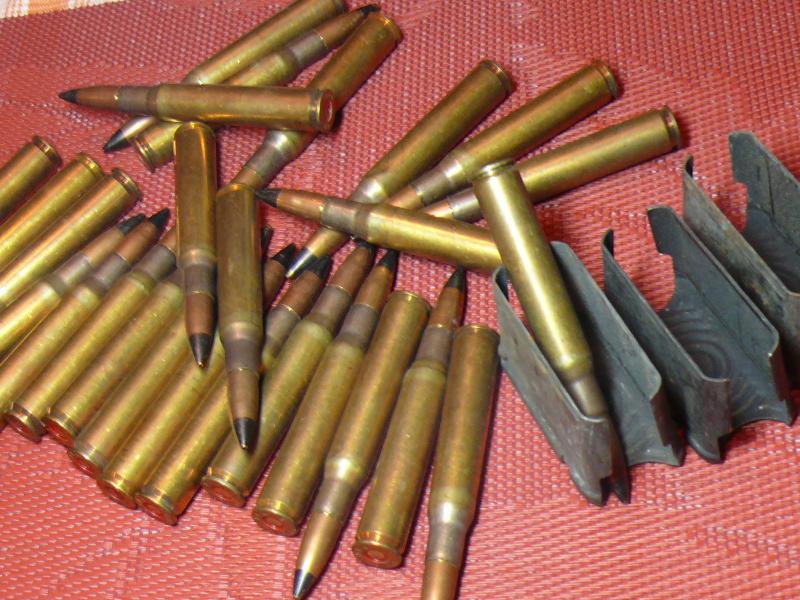 30-06 Ap Rounds, With Garand Enbloc Clips Den `42 For Sale at ...