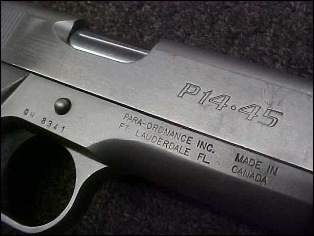 Para-Ordnance Mfg. Inc. P14-45 Stainless 45 Auto, 14-Shot Mag For Sale ...