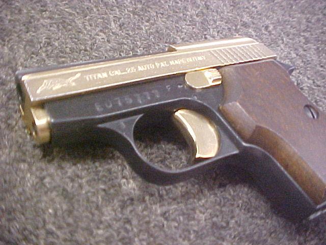 Fie Titan 25 Auto, Gold Plated, Never Fired A Beaut For Sale at ...