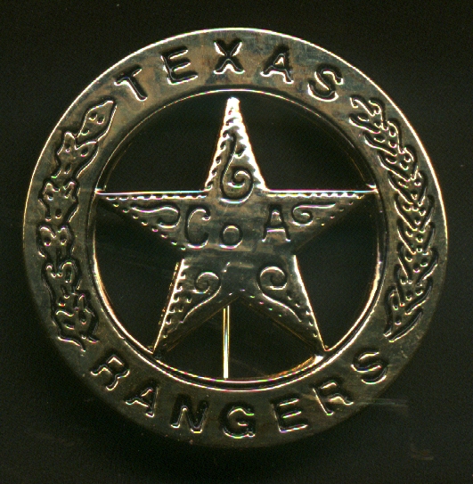 Reproduction Gold Texas Rangers Captain Badge For Sale at GunAuction ...