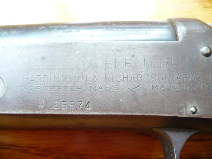 Harrington & Richardson, Inc. H&R Model Topper M48, 16 Gauge Single ...