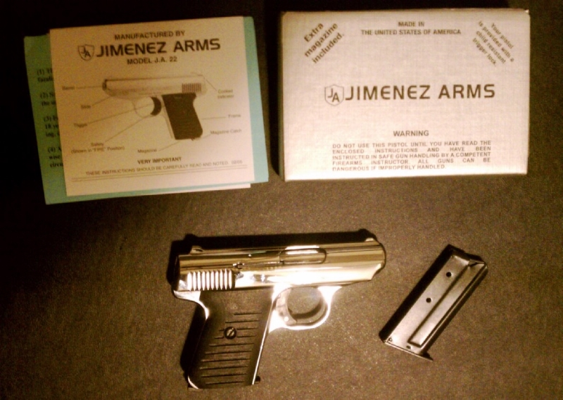 Jimenez Arms Inc. Chrome Jimenez Arms Ja-22 New Chrome Ja 22 Lr For Sale at GunAuction.com ...