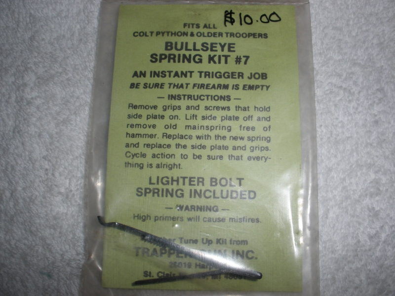 Colt Python/Trooper Spring Kit For Sale at GunAuction.com - 11243868