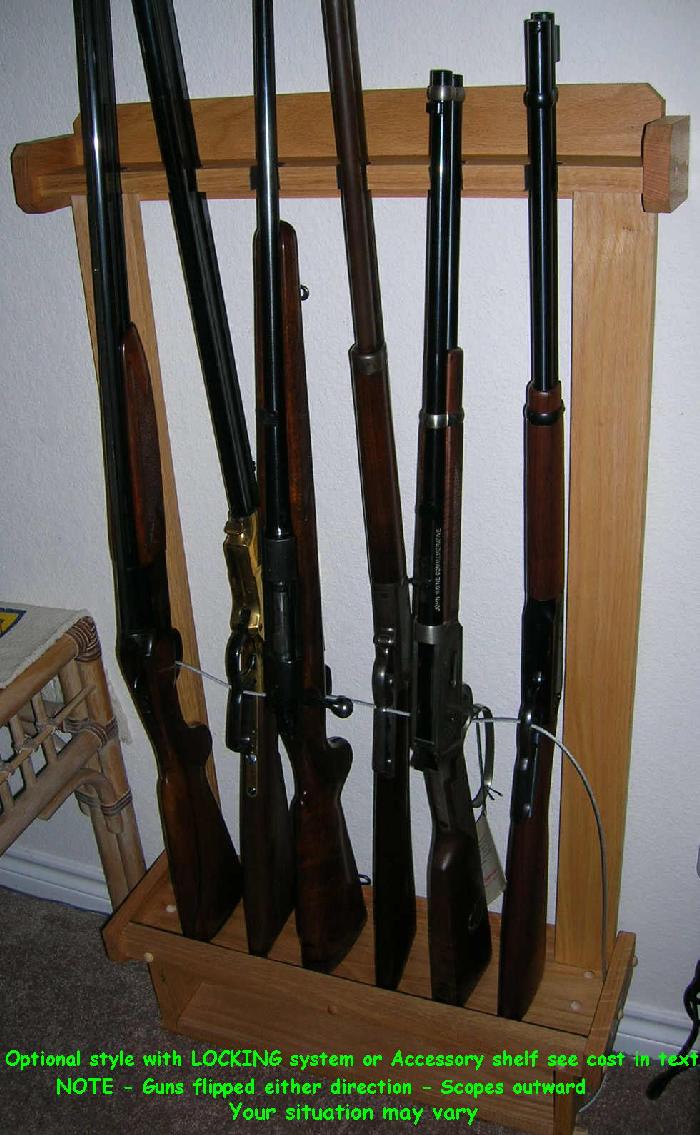 Winchester - Custom Commemorative Oak Gun Rack -See More Too For Sale ...