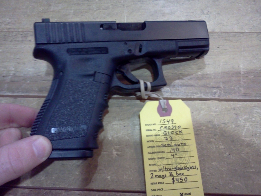 Glock Inc. 23 - 40s&W For Sale at GunAuction.com - 12677323