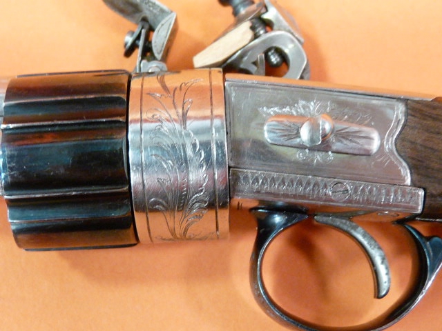 Miniature Collier Revolving Flintlock Rifle For Sale at GunAuction.com ...