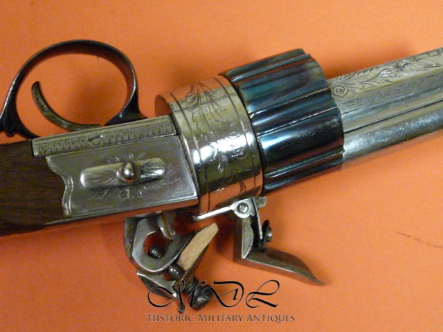 Miniature Collier Revolving Flintlock Rifle For Sale at GunAuction.com ...