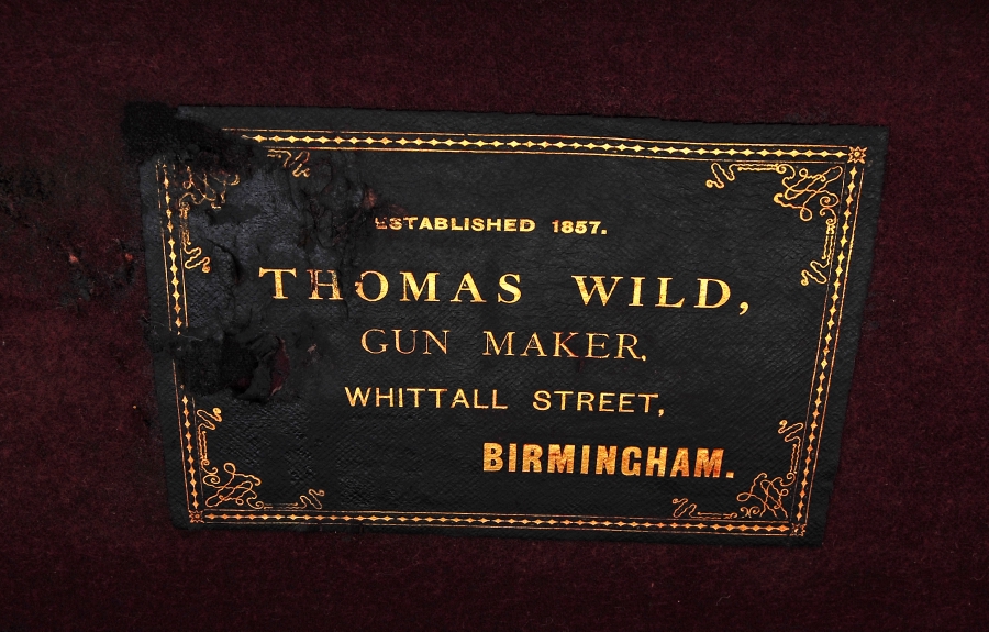 Thomas Wild 12 Gauge 2-3/4 Inch Chamber Double Barrel Shotgun & Case C ...