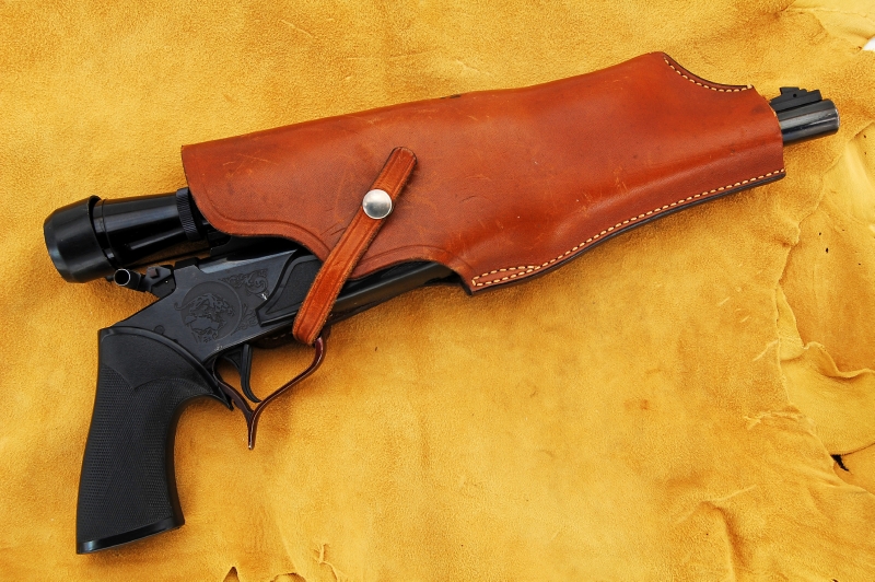 THOMPSON CONTENDER CALIBER 223 REM HANDGUN & SCOPE-PISTOL HOLSTER