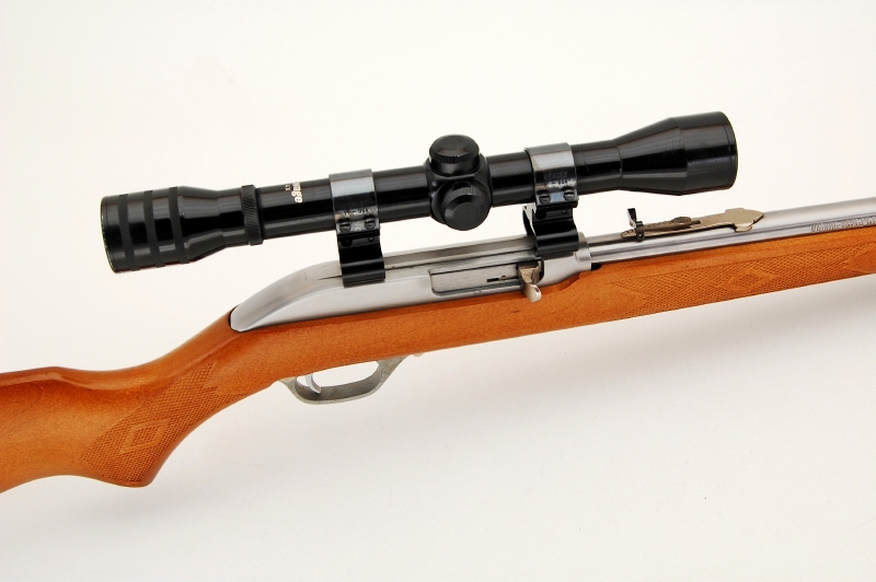 Marlin Model 60 Ss Caliber 22 -Lr- Long Rifle Semi Auto & 4x Savage ...
