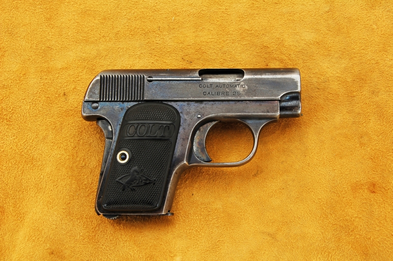 COLT AUTOMATIC MODEL VEST POCKET CALIBER 25 AUTO SEMIAUTO PISTOL C&R OK