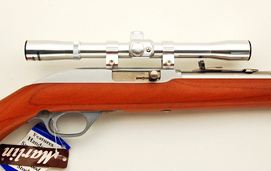 Marlin Model 60 Sb Caliber 22 Long Rifle Semi Auto Ss Tube Feed & Scope ...