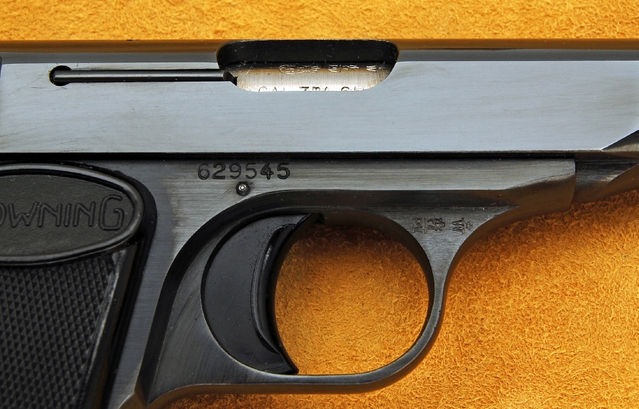 Browning Fn Belgium Model 1910 Caliber 7x6.5mm-32-Acp Semi Auto Pistol C&R Ok For Sale at ...