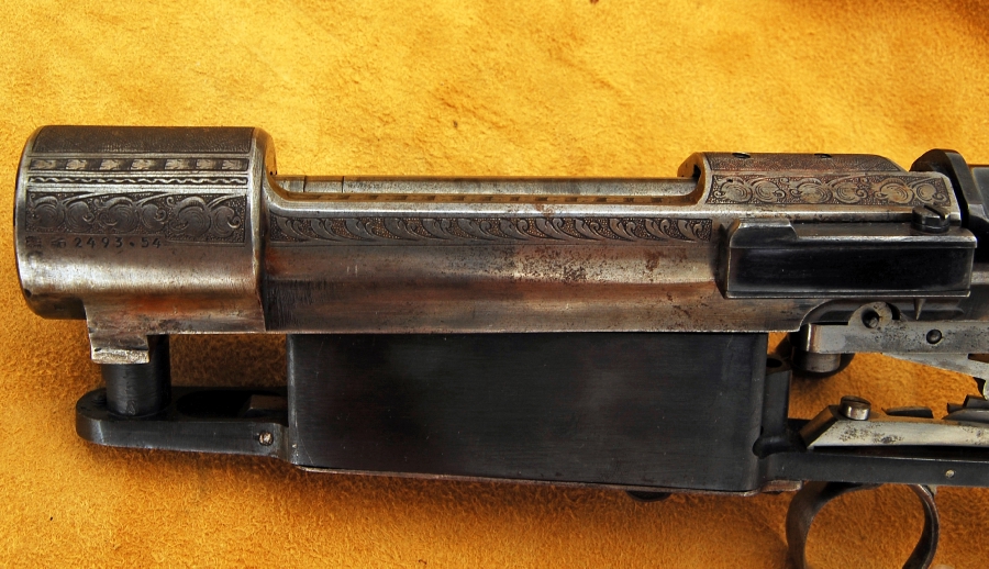Mauser Action Double Set Trigger Custom Engraved Rifle Action For Sale