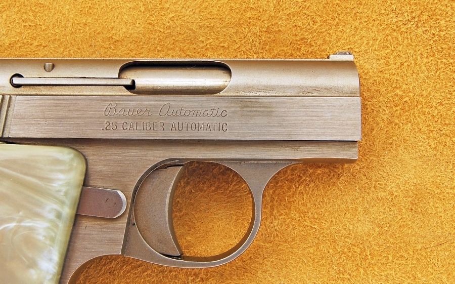 Bauer Firearms Caliber 25 Automatic Semi Auto Pistol Stainless Steel ...