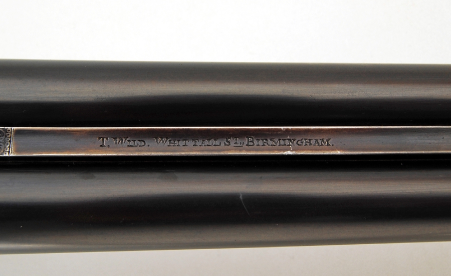 Thomas Wild 12 Gauge 2-3/4 Inch Chamber Double Barrel Shotgun & Case C ...