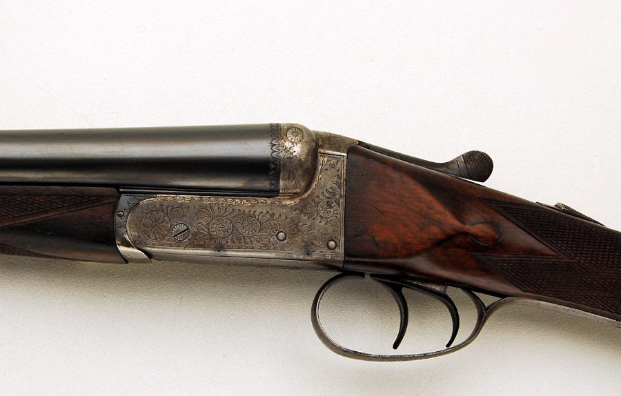 Thomas Wild 12 Gauge 2-3/4 Inch Chamber Double Barrel Shotgun & Case C ...