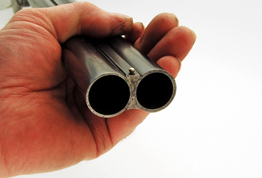 Thomas Wild 12 Gauge 2-3/4 Inch Chamber Double Barrel Shotgun & Case C ...