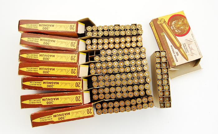 Weatherby 300 Magnum Ammo Tiger Boxes For Sale at GunAuction.com - 9216502