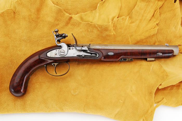 Flintlock 36 Cal Full Stock Black Powder- Kit Gun Real Clean No Ffl ...