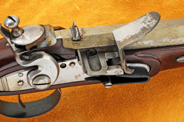 Flintlock 36 Cal Full Stock Black Powder- Kit Gun Real Clean No Ffl ...