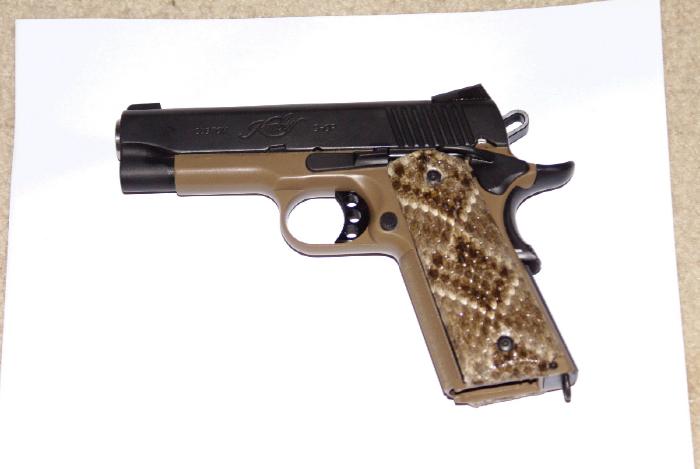Rattlesnake 1911 45 Auto Colt Kimber Grips For Sale at GunAuction.com ...