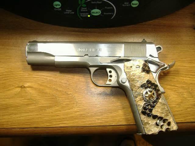 Rattlesnake 1911 45 Auto Colt Kimber Grips For Sale at GunAuction.com ...