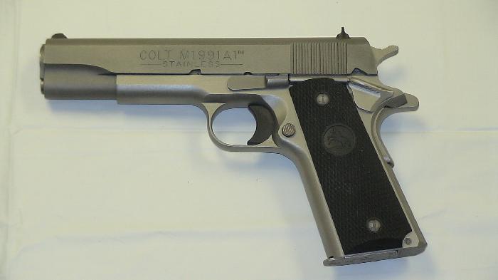 Colt Model 1991a1 .45 Acp Stainless For Sale at GunAuction.com - 8419473