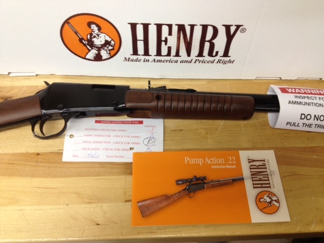 Henry Pump 22 Magnum Octagon Barrel H00t3m For Sale at GunAuction.com ...