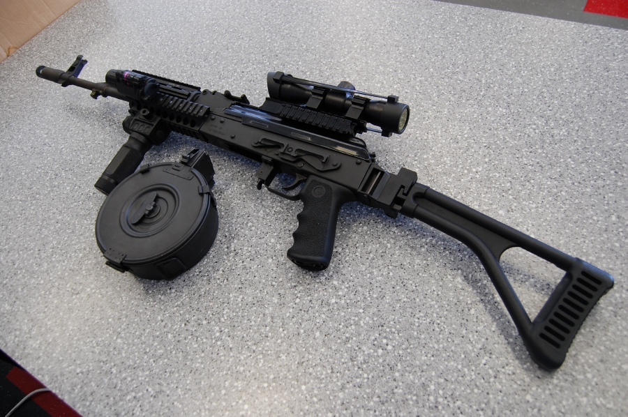 Romanian Wasr 10 7.62 Ak47 Rails/Tapco/Lights/Laser/Scope For Sale at ...