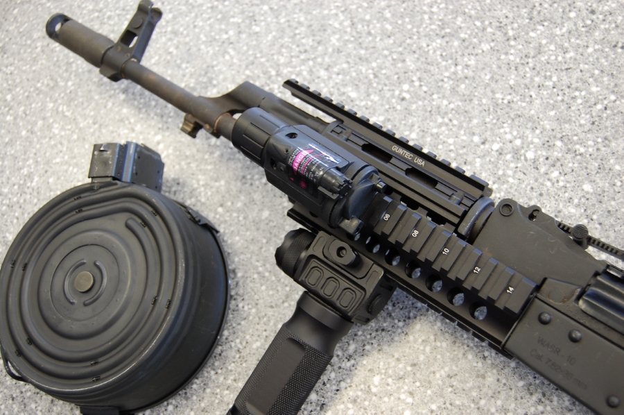 Romanian Wasr 10 7.62 Ak47 Rails/Tapco/Lights/Laser/Scope For Sale at ...