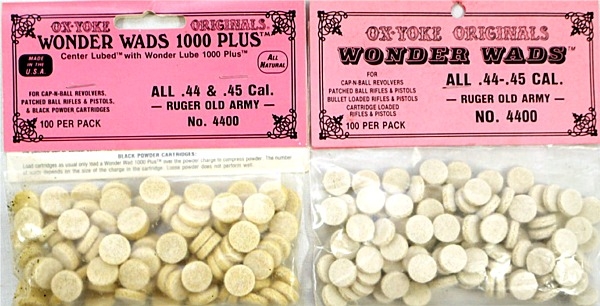 Ox-Yoke Wonder Wads .44 - .45 Cal. For Sale at GunAuction.com - 11560397