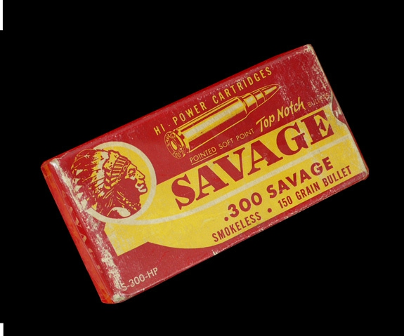 Vintage SAVAGE, 300 SAVAGE AMMO, FULL