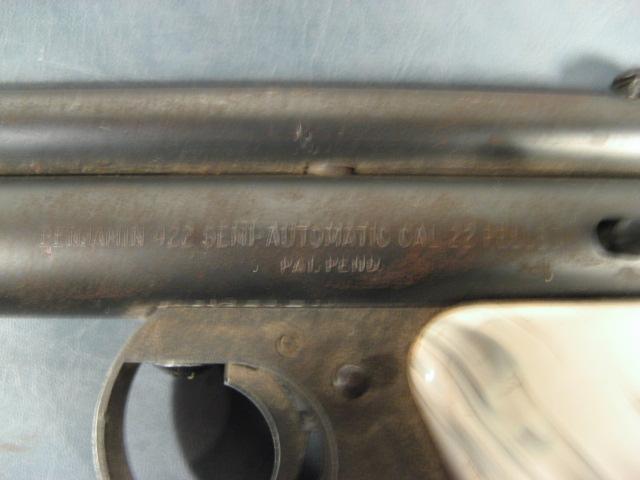 Benjamin 422 22 Cal Air Pistol No Bolt Vintage For Sale at GunAuction ...