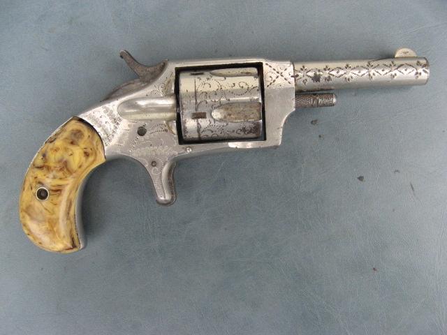 Hopkins & Allen 1871 Revolver Pistol Ranger 2 Engraved Antique For Sale ...