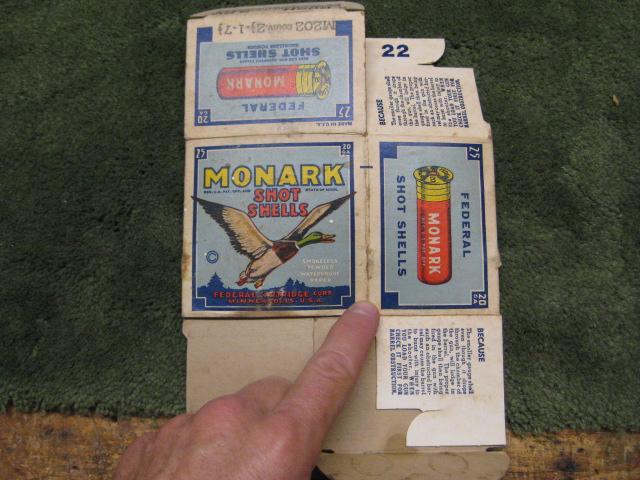 Federal Monark Duck Shotshell Box 1958 20ga Empty For Sale at ...