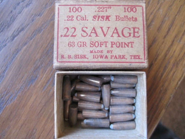 Savage Sisk .227 Bullets Vintage Box 32ct For Sale at GunAuction.com ...