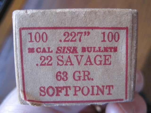 Savage Sisk .227 Bullets Vintage Box 32ct For Sale at GunAuction.com ...