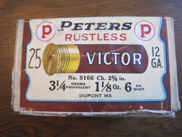 Peters Victor 2 Piece Rustless 12ga Box Empty For Sale at GunAuction ...
