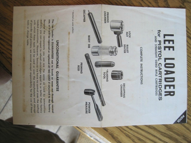 Lee Loader .38 Special Classic Reloading Kit For Sale at GunAuction.com ...