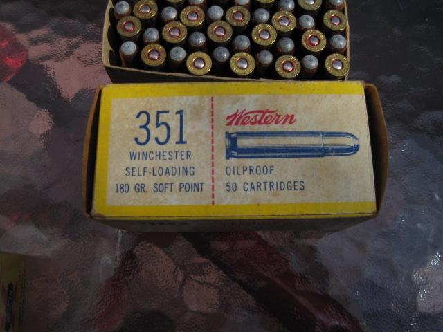 Western .351 Winchester Self-Loading Ammo 180gr For Sale at GunAuction ...