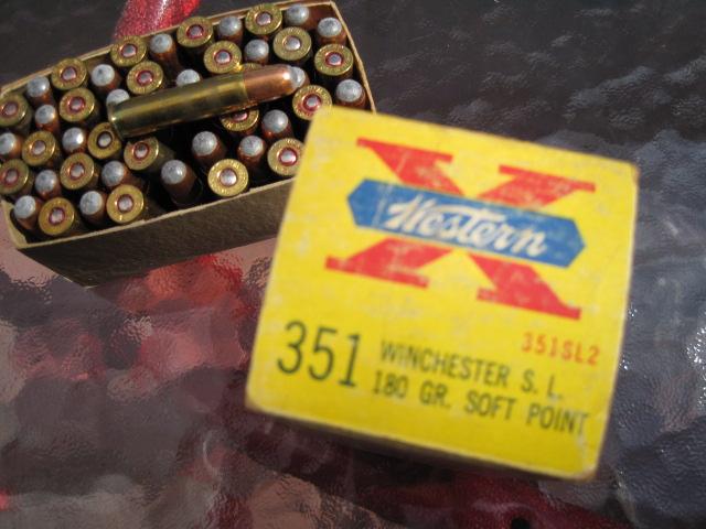 Western .351 Winchester Self-Loading Ammo 180gr For Sale at GunAuction ...