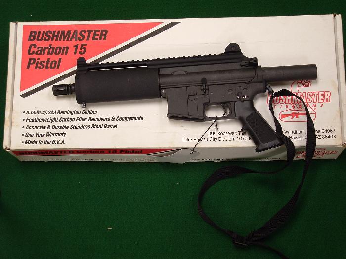 Bushmaster Firearms Inc. Bushmaster Carbon 15 Pistol 223 Cal For Sale ...