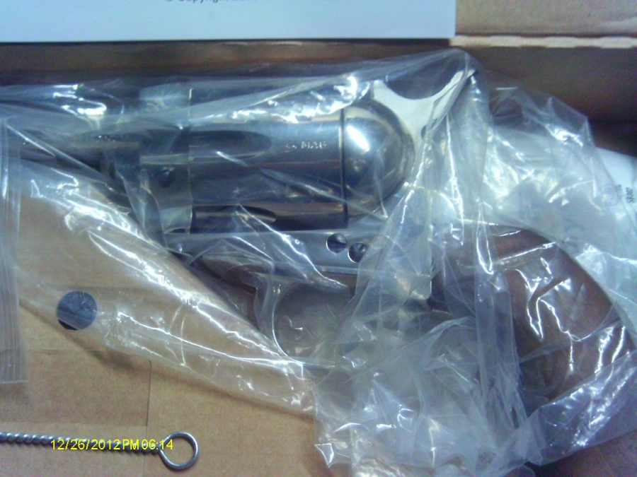 European American Armory Corp. 44 Mag Bounty Hunter Shiny Nickle Finish ...