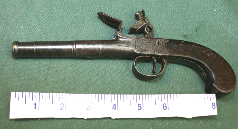 Hickin,1863 England,Flintlock Single Shot,Flintlock,One Piece Grip ...