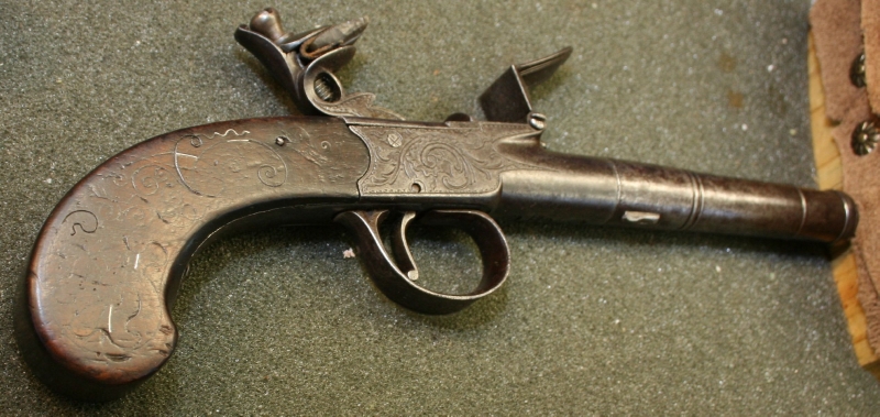 Hickin,1863 England,Flintlock Single Shot,Flintlock,One Piece Grip ...