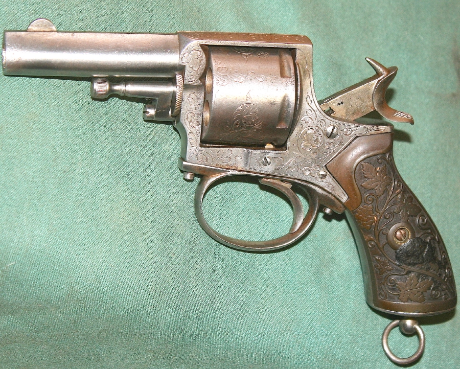 British , Belgium British Constabulary,6 Shot,Engraved,Revolver For ...